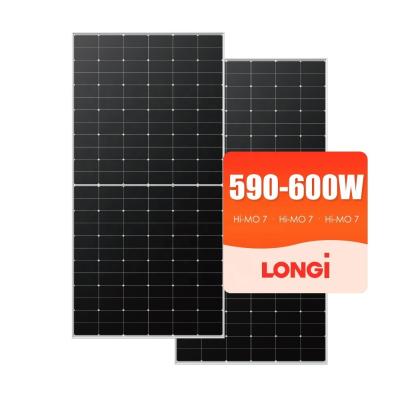 China Topcon Bifaical Dual Glass LONGi Solar Panels 570W 575W 580W 585W with PERC Technology for sale