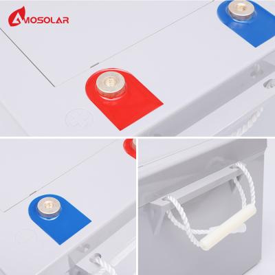 Cina Amosolar Deep Cycle Gel Batteria solare 12V100AH per sistema di stoccaggio di energia di riserva in vendita