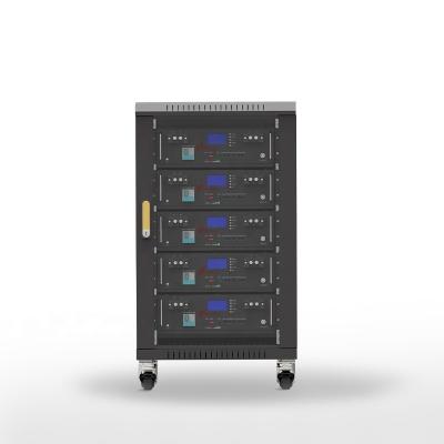 中国 Lifepo4 48V ハイブリッドソーラーインバーター 51.2V 100ah 200ah パワーラック搭載バッテリー 販売のため