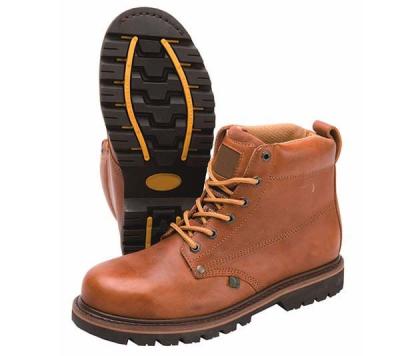 China Mid Ankle Stylish Steel Toe Work Boots Upper Material Cow Full Grain Leather 1.8-2.0mm for sale