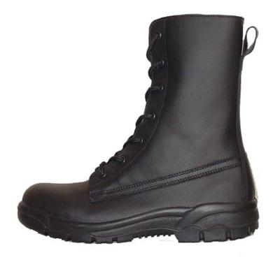 China Industrial shoes waterproof steel toe work shoes black leather work boots for sale