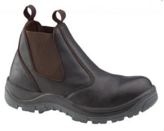 China Construction Mens Stylish Work Boots , Breathable Work Boots Without Shoelace for sale
