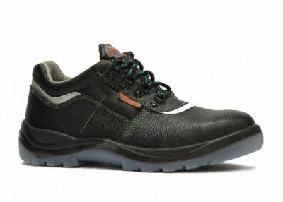 China Oil Resistant Mens Waterproof Work Shoes , Black Leather Anti Static Steel Toe Shoes for sale