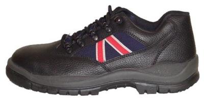 China OEM Available Black Leather Non Skid Shoes , Comfortable Composite Toe Shoes for sale