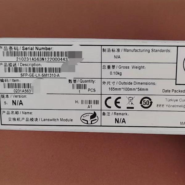 Quality 0231A563 rJ45 Huawei SFP-GE-LX-SM1310-A Optical Transceiver 1.25G-LX10 1000BASE-LX/LH for sale
