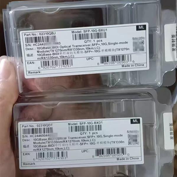 Quality Multimode 10G SFP+ Transceiver Module 02310QBJ 02310QDT BX10-D BiDi 1270nm-RX Simplex LC for sale