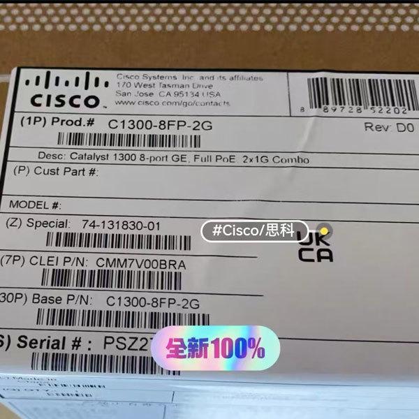 Quality Cisco C1300-8FP-2G Network Switch with 8 Ports GE Full PoE 120W Power Budget and 2 x 1G Combo Ports for sale