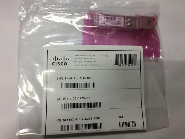Quality IEEE 802.3 Cisco SFP Module GLC-TE= 10g SFP+ Transceiver Customized for sale