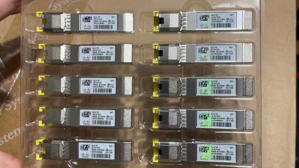 Quality 1000Base-T Cisco GLC-TE SFP Green Laser 100g Plug In Module for sale