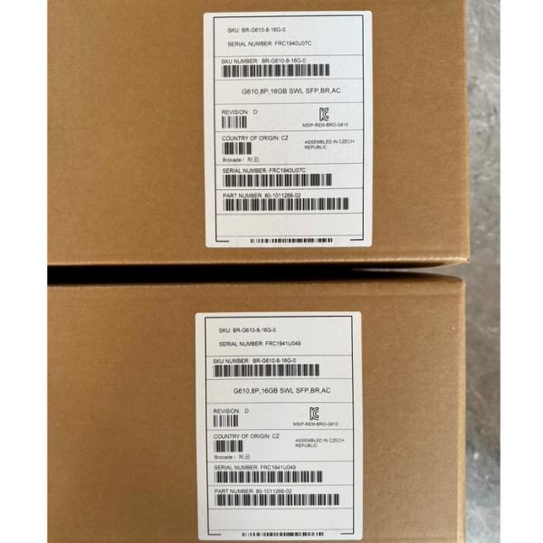 Quality BR-G610-8-16G-0, Brocade G610 Switch , Brocade San Switch With 8 ports 16Gbps SWL SFP+ Transceiver for sale