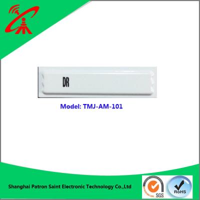 China Soft Label White Plastic DR Magnetic security sensor tag For Supermarket for sale