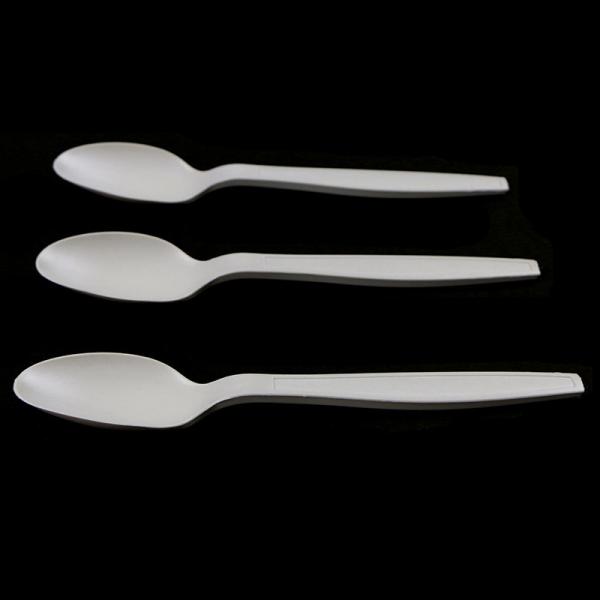Quality PLA cornstarch 7" Disposable Cutlery Spoon 1000pcs per box for Canteens Caterers for sale