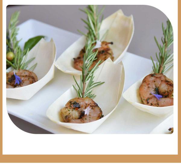 Quality Party Occasion Compostable Wooden Boat Sushi Packaging Container Poplar Wood for sale