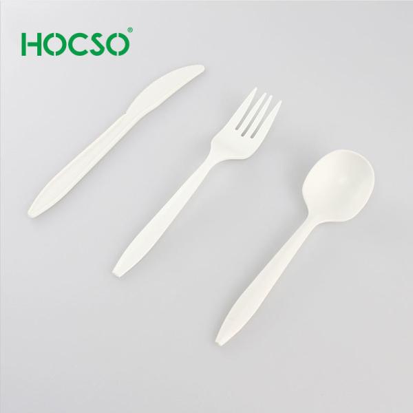 Quality Disposable biodegradable cornstarch flatware cutlery for sustainable and green for sale