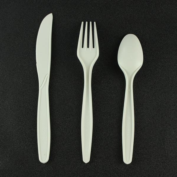 Quality Disposable biodegradable cornstarch flatware cutlery for sustainable and green for sale