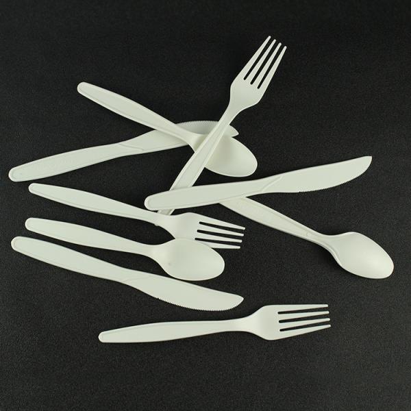Quality Disposable biodegradable cornstarch flatware cutlery for sustainable and green for sale