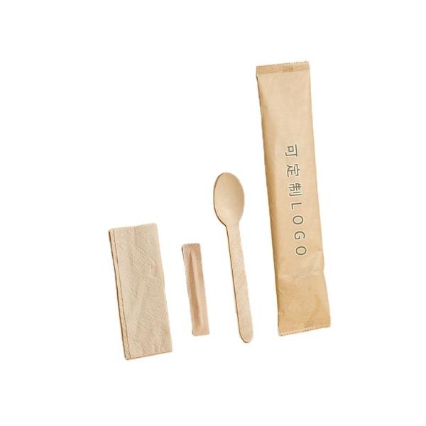 Quality Wooden Cutlery Set with Pouch Custom Logo 165mm Quantity 1 Eco-Friendly for sale