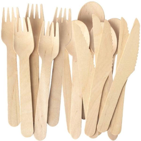Quality Wooden Cutlery Set with Pouch Custom Logo 165mm Quantity 1 Eco-Friendly for sale