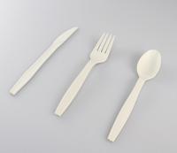 China PLA cornstarch buffets for events eco friendly compostable biodegradable cutlery set for sale