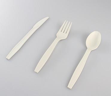 Quality PLA cornstarch buffets for events eco friendly compostable biodegradable cutlery for sale