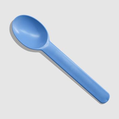 China Small Dessert Spoons Made of Biodegradable Cornstarch with Customized Logo and Color for sale