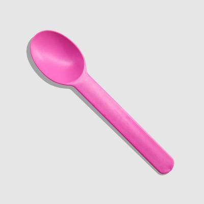 China Small Dessert Spoons Made of Biodegradable Cornstarch with Customized Logo and Color for sale