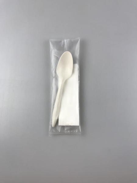 Plastic Cutlery Spoon Biodegradable and Disposable Packed in OPP Bag for Convenience