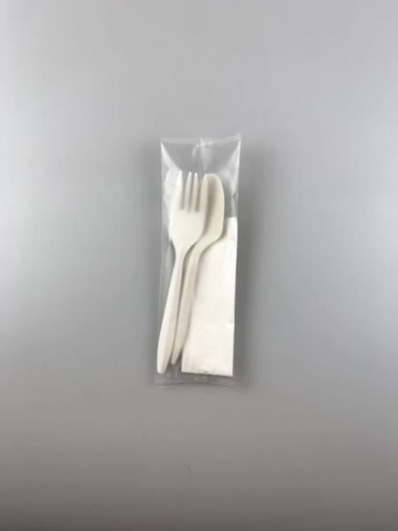Quality Custom Logo Biodegradable Flatware Disposable Spork with Individual Wrapping and for sale