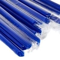 Quality 0.6g-1.5g PLA Disposable Straws in Klein Blue Eco-Friendly and 100% Compostable for sale