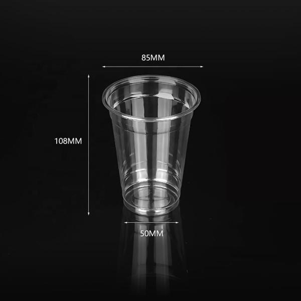 Quality Eco-Friendly Disposable Cups Clear PLA Cups for Takeout in Restaurants for sale