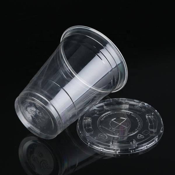 Quality Eco-Friendly Disposable Cups Clear PLA Cups for Takeout in Restaurants for sale