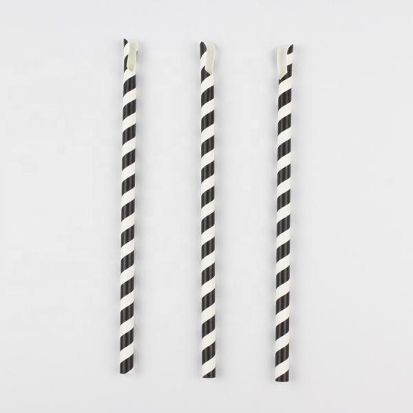 Quality Customizable Printing Paper Straws for Bubble Tea Food Grade and Wrapped for sale