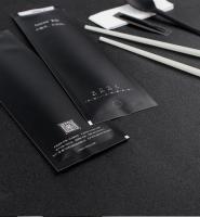 China Household Black Flatware Cutlery Set with Disposable Spoon and Plastic Flatware for sale