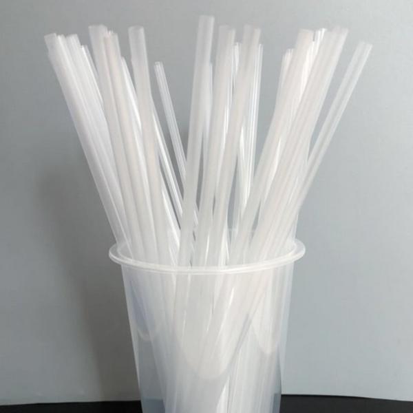 Quality Bar Accessories Type Drinking Straws 6mm Diameter ECO Friendly Custom Transparent PLA for sale