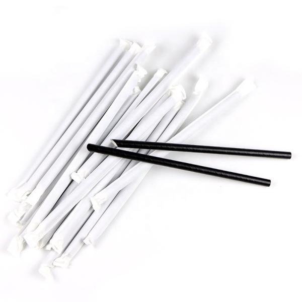Quality Paper Box Packed Food Grade Straws for Bubble Tea Custom Logo Eco-Friendly for sale