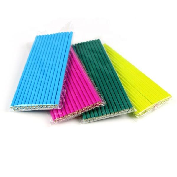Quality 12mm 4 plys Paper Straws for Bubble Tea Drinking Customized Logo Customizable for sale