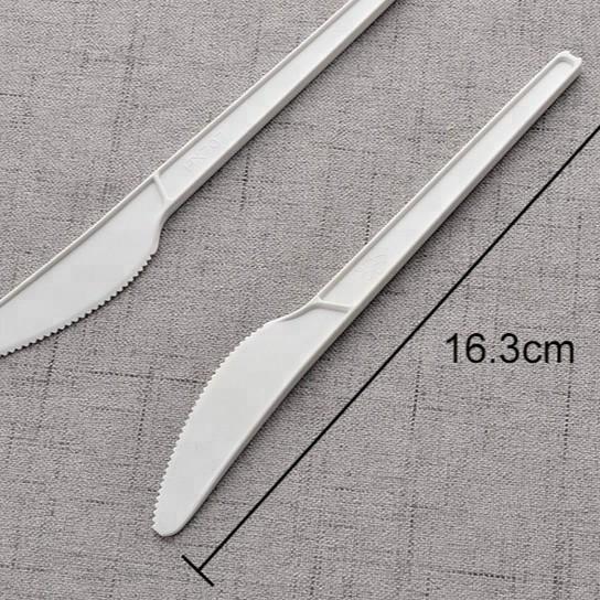 Quality Everyday Season Cutlery Set 100% Bio Degradable Compostable White Spoon Fork and for sale