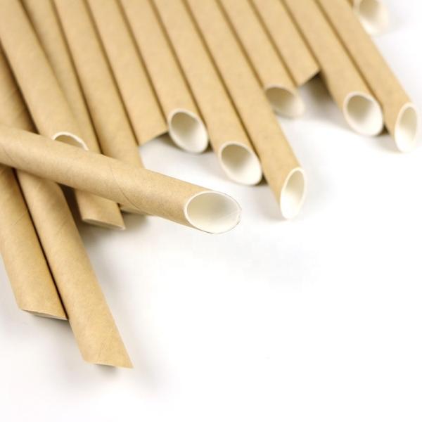 Quality Lightpink Stock Color Boba Paper Thick Straw Slushie Paper Straws with Printing for sale