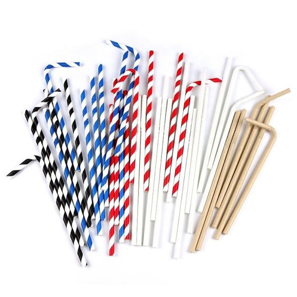 Quality U Shape Paper Drinking Straws for Disposable in Eco-Friendly Food Beverage Stores for sale