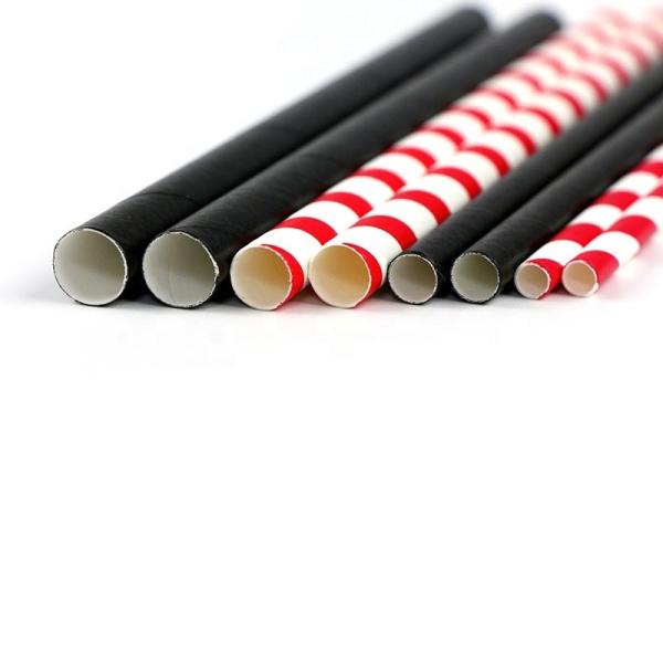 Quality 12mm Biodegradable Paper Straws for Bubble Tea Commercial Buyer Cafes and Coffee for sale