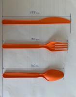 China Flatware Biodegradable Cpla Fork and Tea Spoon Knife for Everyday Eco-Friendly Dining for sale