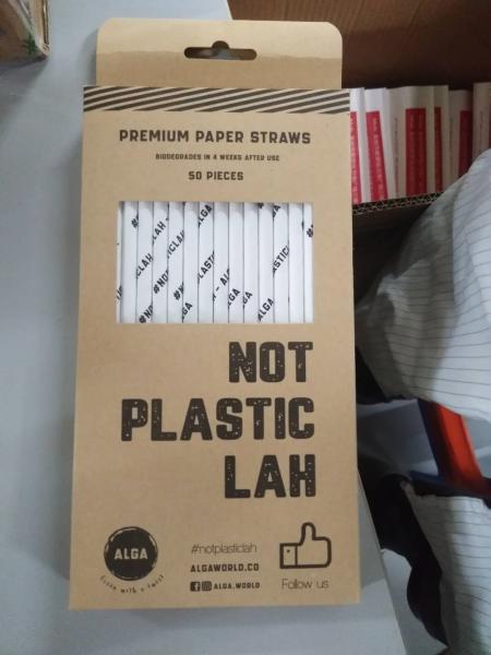 Quality Food Grade Paper Straws Packaging Custom Box for Bar Accessories Type Drinking for sale