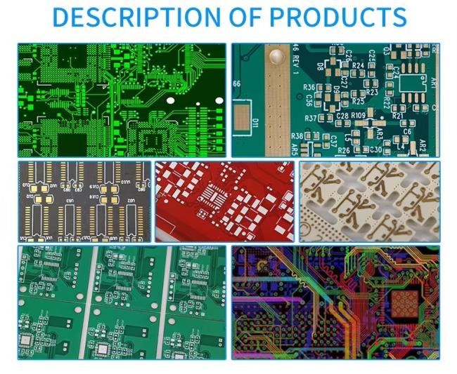 High frequency PCB board with detailed circuitry