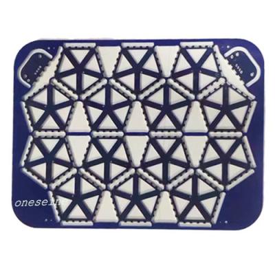 FR4 94V0 Dual Sided PCB Board 2 Layer Blue Soldermask
