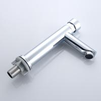 China OEM Deck Mounted Bathroom Faucet Single Handle Self Closing 1.2GPM Stainless Steel for sale