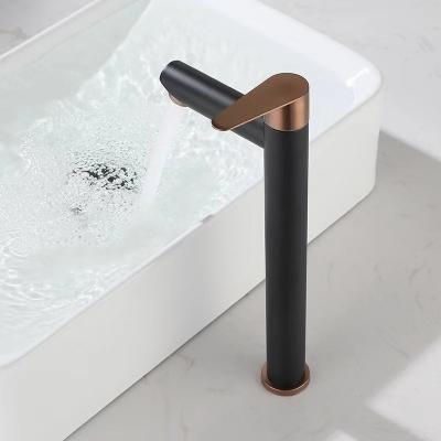 Cina Rubinetto freddo del bacino di acciaio inossidabile del rubinetto SUS304 di Matte Black Bathroom Vessel Sink in vendita