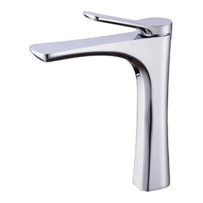 Cina Singolo miscelatore del bacino della maniglia del singolo foro moderno d'ottone in Chrome Matte Black Gold Grey in vendita
