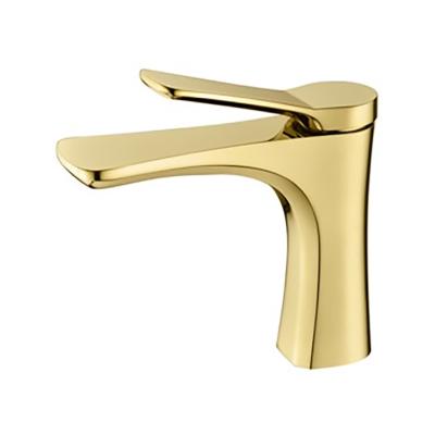 Cina Singolo miscelatore del bacino della maniglia del singolo foro moderno d'ottone in Chrome Matte Black Gold Grey in vendita