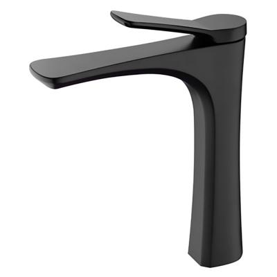 Cina Singolo miscelatore del bacino della maniglia del singolo foro moderno d'ottone in Chrome Matte Black Gold Grey in vendita