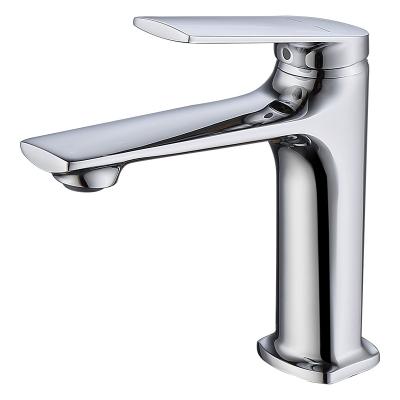 China Modernes einzelnes Messingloch-einzelner Griff-Becken-Mischer in Chrome Matte Black Gold zu verkaufen